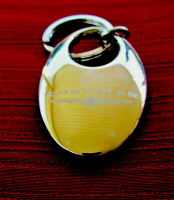 Vintage Classic All Chrome Chrysler Key Fob and Key Ring For Classic ...