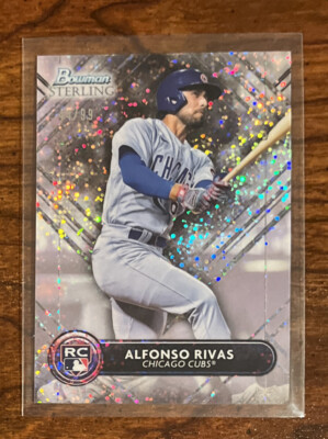 Alfonso Rivas 2022 Bowman Sterling Rookie #BSR-48 Cubs Speckle /99 | eBay