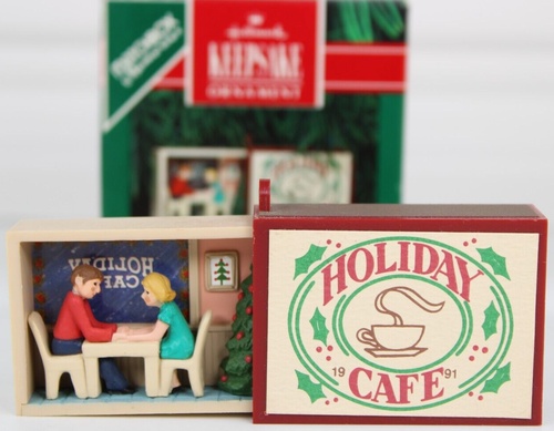 HALLMARK - HOLIDAY CAFE MATCHBOX MEMORIES KEEPSAKE ORNAMENT HANDCRAFTED ...