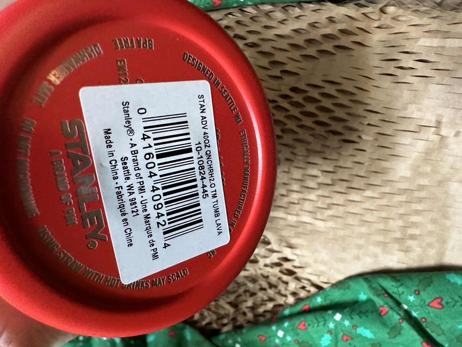 Authentic Stanley 40oz Lava Red H2.0 Flowstate Quencher Tumbler ...