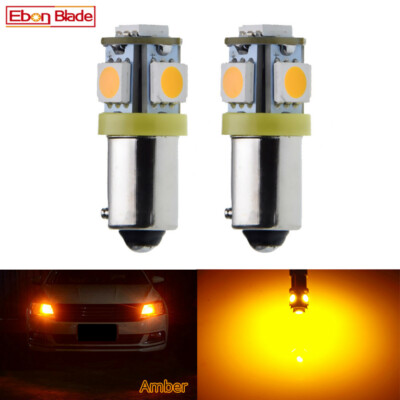 2Pcs BAX9S H6W LED Car Light 6V DC Interior Side Wedge Marker Bulb ...