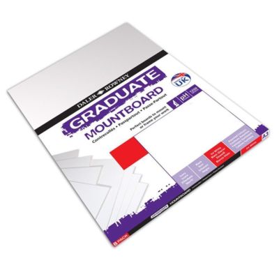 Daler Graduate Mounting Board - A2 ICE WHITE - Pack of 5 Sheets ...
