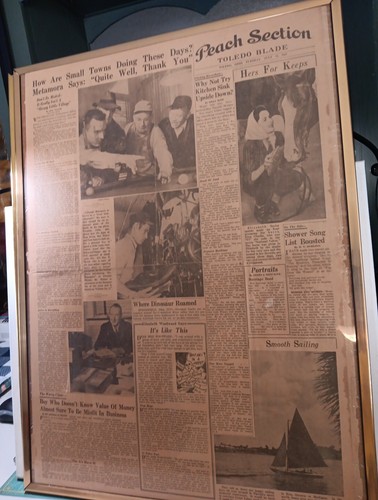 Vintage Toledo Blade July 15, 1947. Peach Section. | eBay