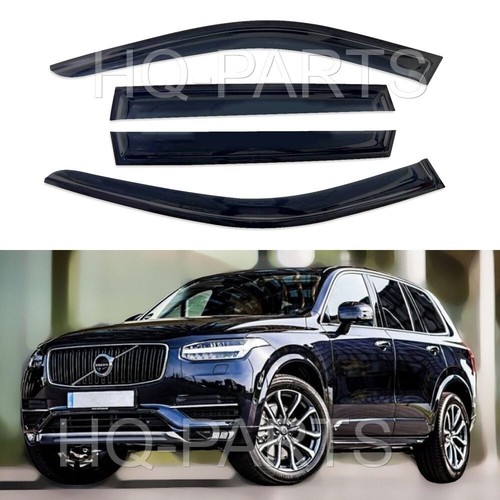 For 16-23 Volvo XC90 Smoke Tint Window Visor Sun Wind Rain Guard Vent ...