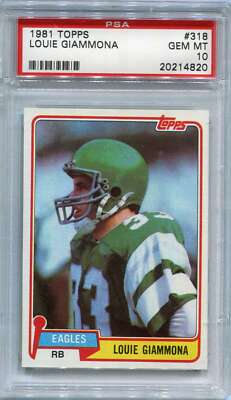 1981 Topps 318 Louie Giammona PSA 10 GEM MT | eBay