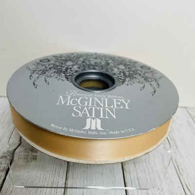 McGinley Satin #5 Sonia Ribbon, 100 Yards (Peach Shade) | eBay