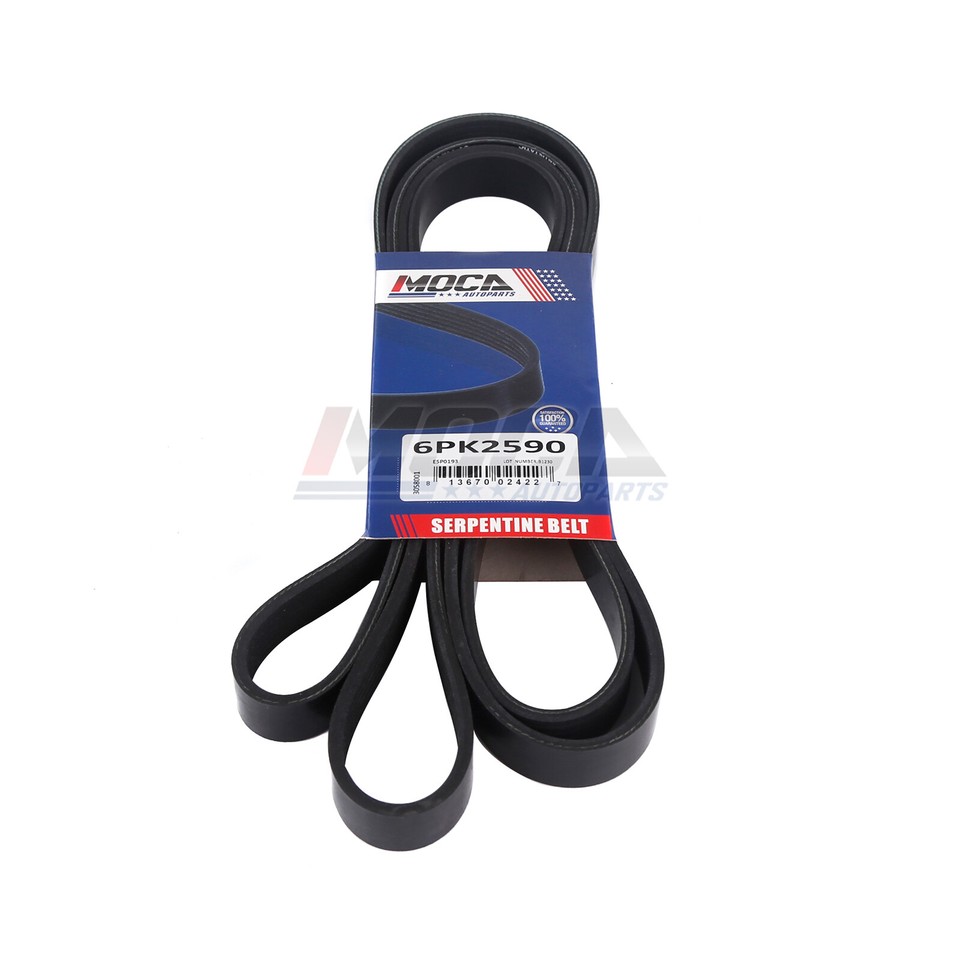 Serpentine Drive Belt Fits Kia Forte Ford Mustang Hyundai Sonata ...