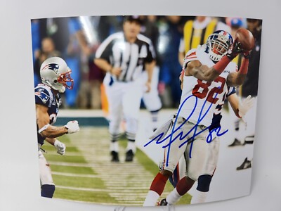 Mario Manningham Autographed Signed 8 x 10 Photo #1 NY Giants COA | eBay