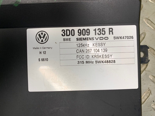 2005 Bentley CONTINENTAL GT OEM Keyless Entry Ignition Control Module ...