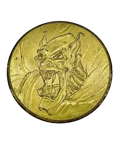 American Game Caps Heavy Metal Brass Slammer 1994 Goblin Demon Pogs ...