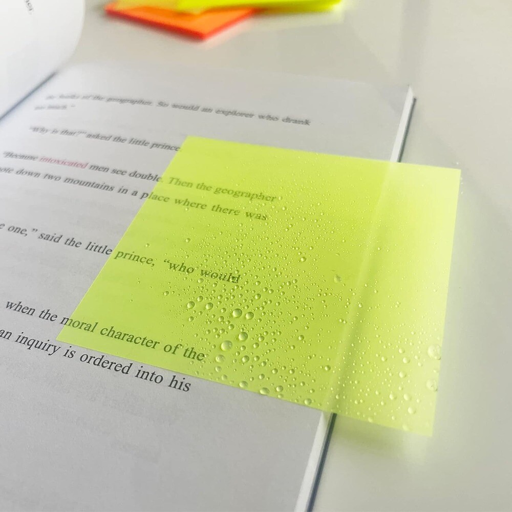 400 Pcs Sticky Notes Transparent Memo Studying Self-Adhesive Pad Office ...