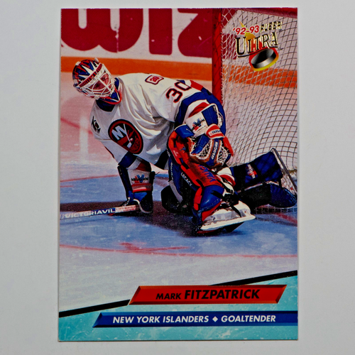 Mark Fitzpatrick New York Islanders 92-93 Goalie Fleer Ultra Trading ...