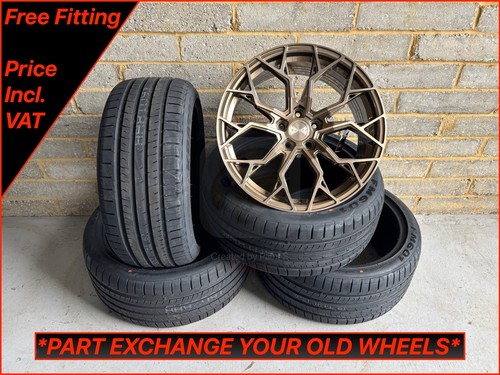 Riviera RF5 19" Bronze Alloy Wheels & New Tyres Fit Mercedes C Class ...