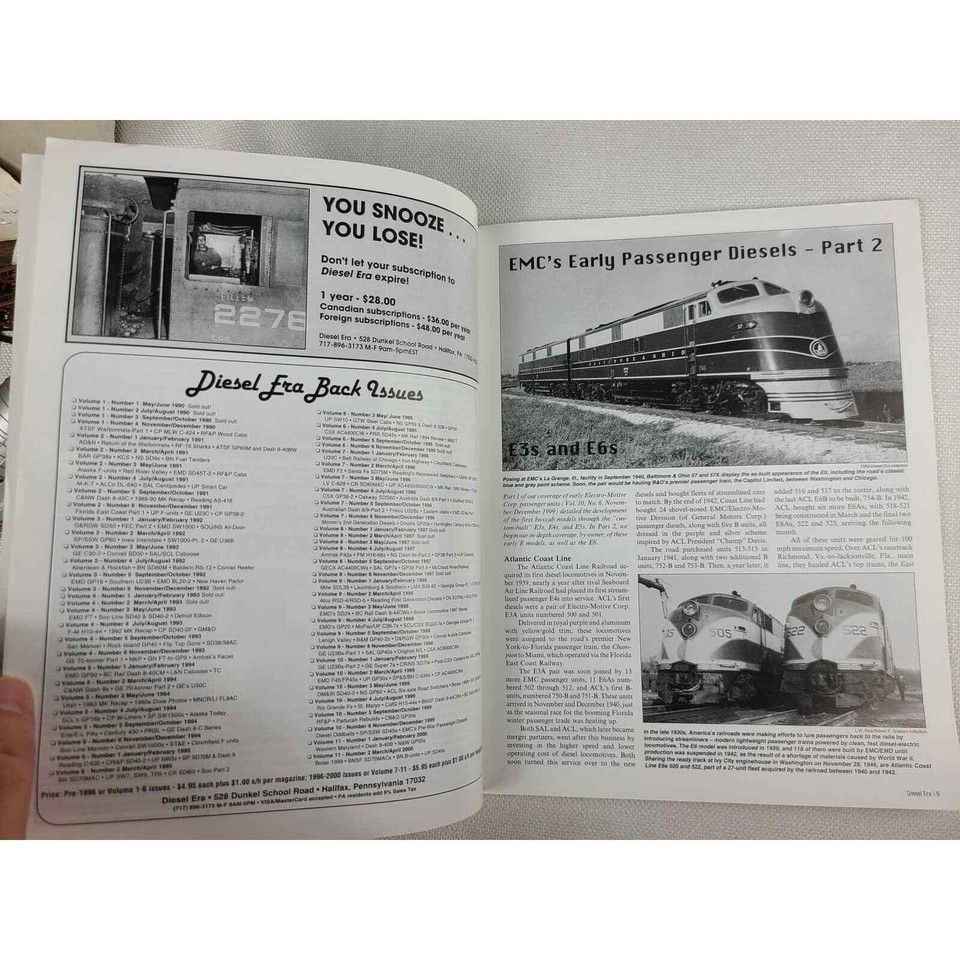 Diesel Era Magazine Volume 11 Number 4 July August 2000 - Locomotives ...