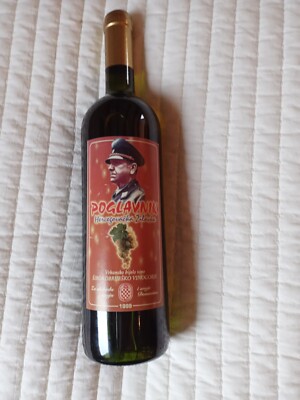Weißwein Poglavnik , Führer Bild Ante Pavelić , Herzogovina 1999 ...