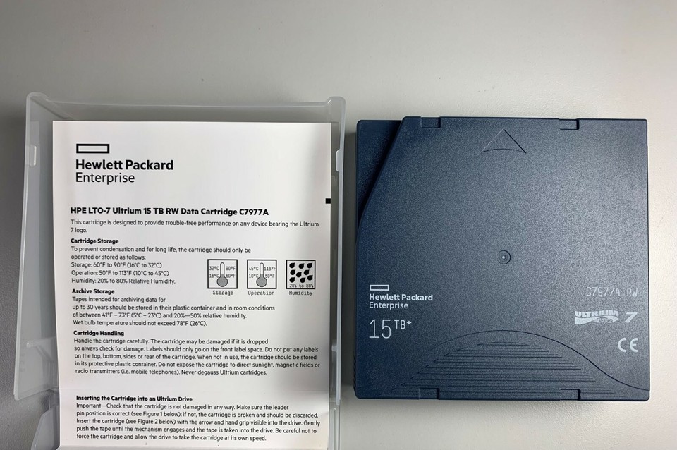 HP/ HPE LTO-7 Tape C7977A (5 PACK) Backup Cartridge 6TB/15TB - Brand ...