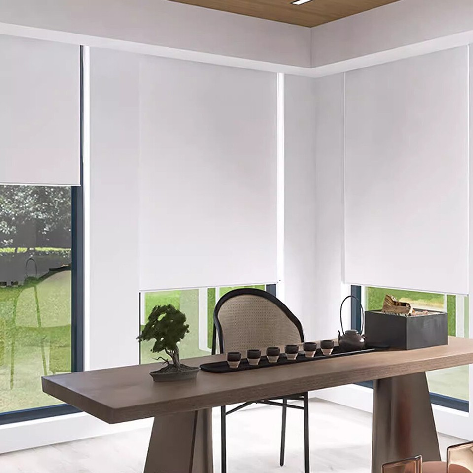 Thermal Insulating Blackout Fabric Window Roller Blinds 170cm & 210cm ...