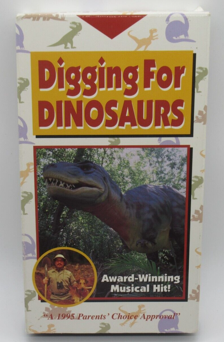 DIGGING FOR DINOSAURS LEARNING VHS VIDEO, LEARN NAMES, DISCOVER FOSSILS ...