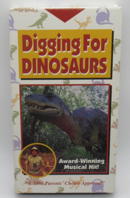 DIGGING FOR DINOSAURS LEARNING VHS VIDEO, LEARN NAMES, DISCOVER FOSSILS ...