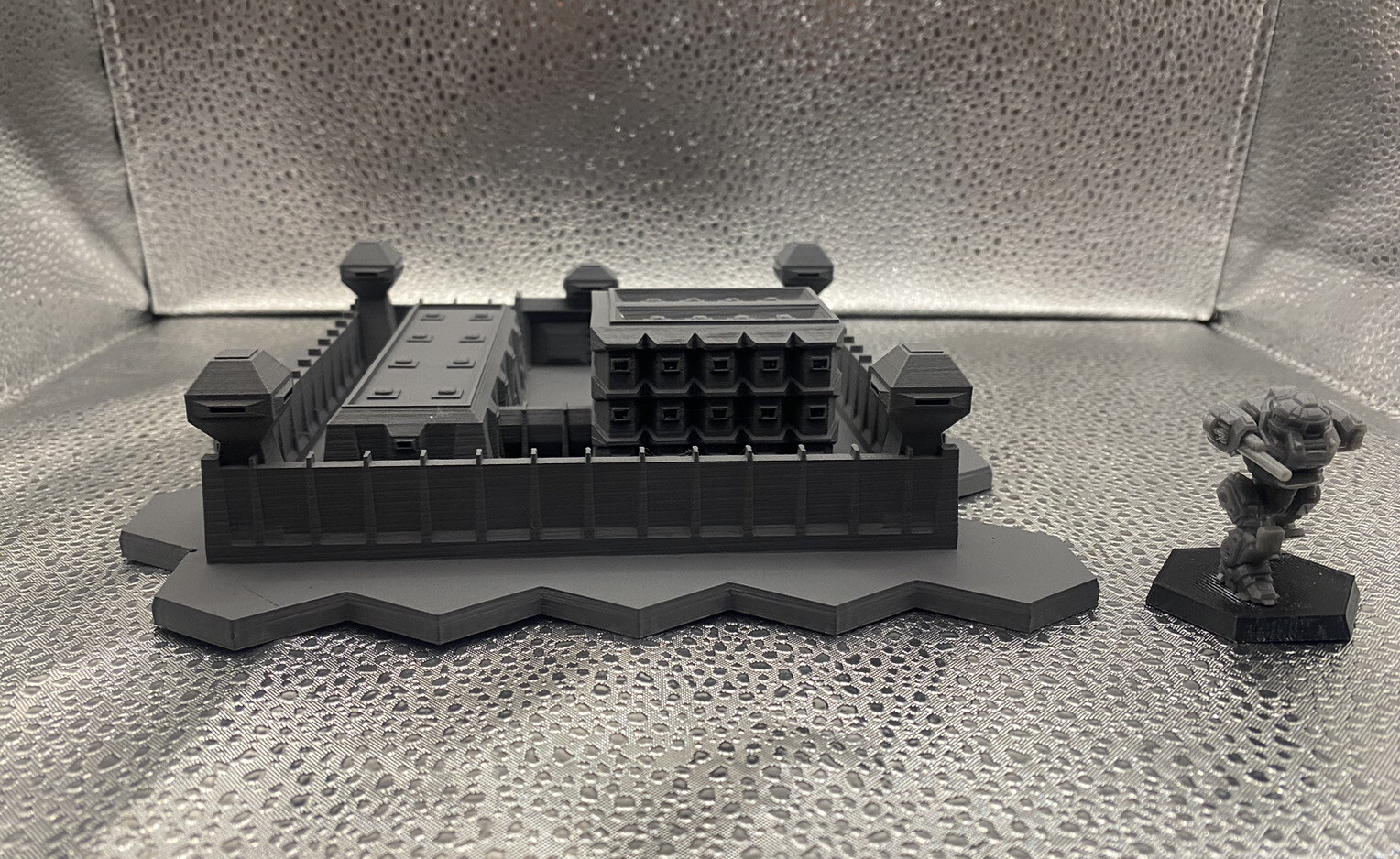 Security Compound w/ Hex Base, Tabletop War Game Terrain Battletech ...