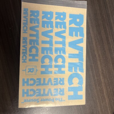 Vintage RC decal sheet REVTECH Rare NEW! | eBay