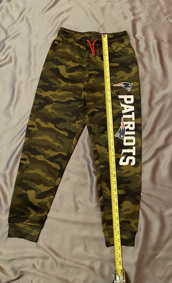 *NEW* NFL New England Patriots Camo Fleece Jogger Sweatpants Kids Size ...