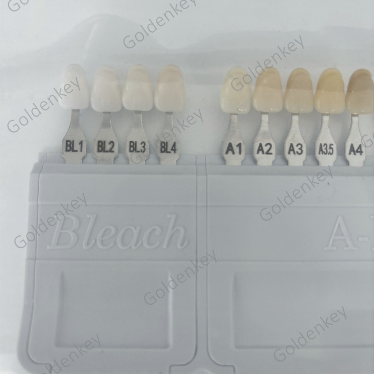A-D Tooth Color Chart Ivoclar Style Dental Porcelain Shade Guide - 16 A ...