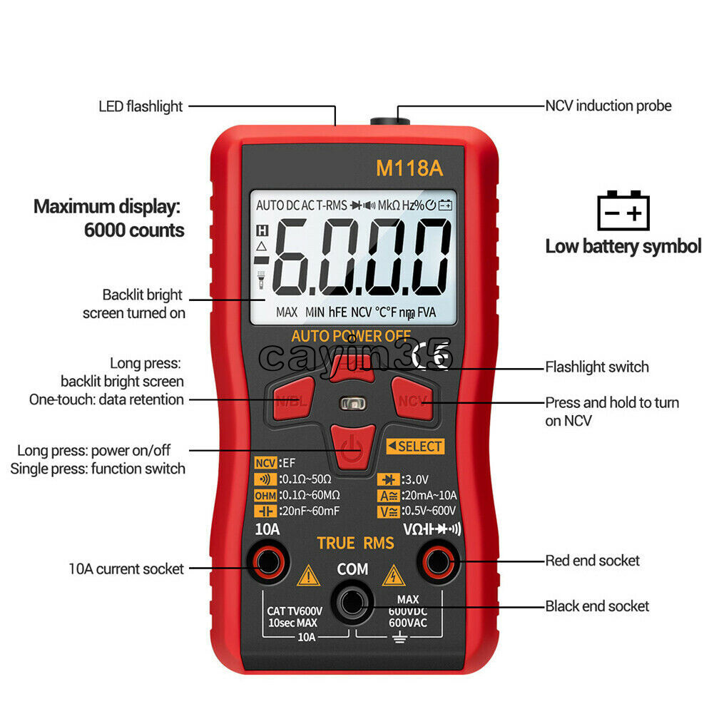On A Multimeter For Dc Current Symbol Professional Digital Multimeter
