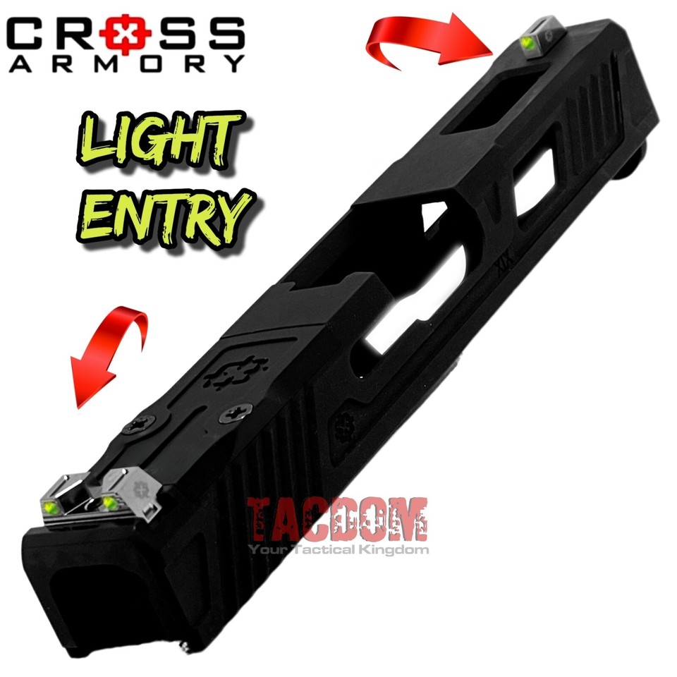 Cross Armory SILVER STANDARD Height Sights GL0CK 17 19 21 23 26 34 ...