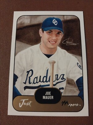 2002 JOE MAUER JUST MINORS BASEBALL ROOKIE CARD RC #JPP.10 MINNESOTA ...
