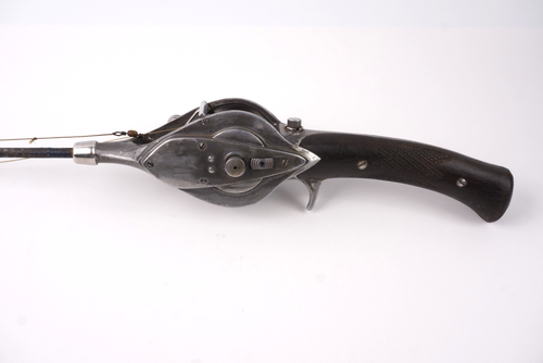 Vintage Hurd Super Caster Fishing Rod And Reel Wooden Checkered Walnut ...