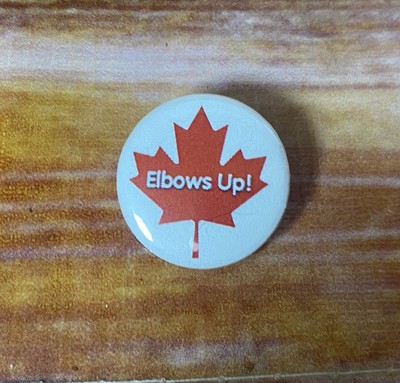 Elbows Up Made in Canada Pins Buttons Fight Back Against Tariffs Show ...