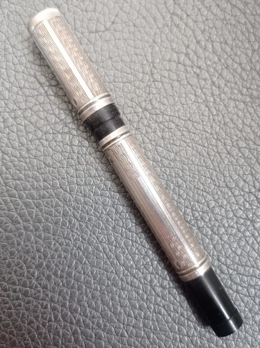 Stylo Plume UNIC Lady Safety Fountain Pen Argent Massif Poinçons Plume ...