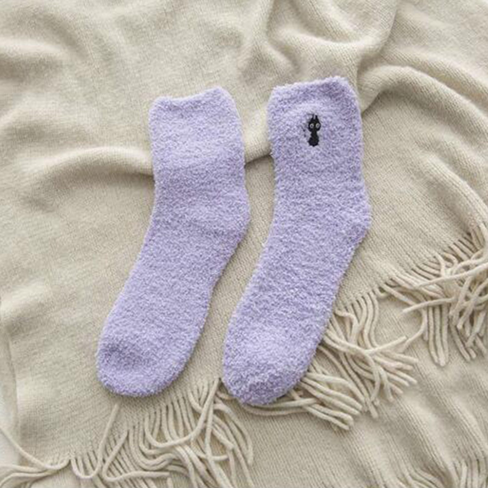 Slip-resistant Socks Winter Warm Cozy Fuzzy Home Sleeping for Women ...