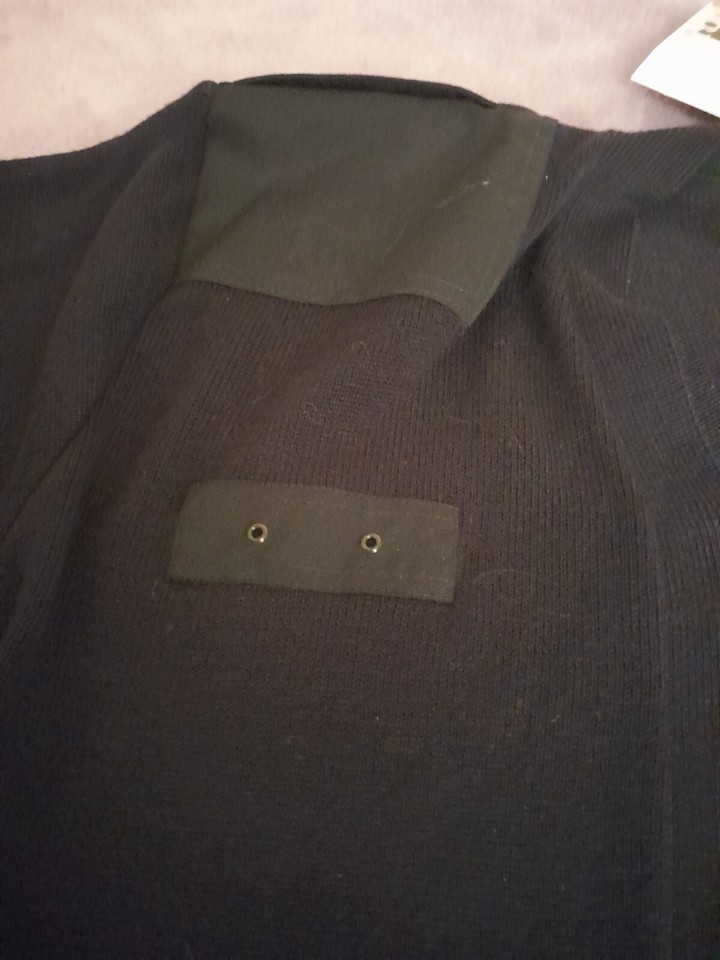Blauer Commando 207 Zip Front Sweater, Police Uniform 2XL, Reg, Dark ...
