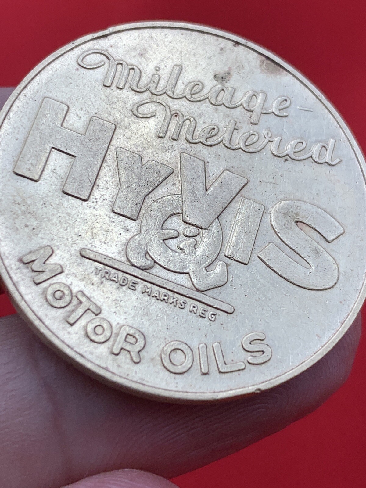 Hyvis Motor Oils Token Oil Coin Advertising Mileage Metered Vintage 20 ...