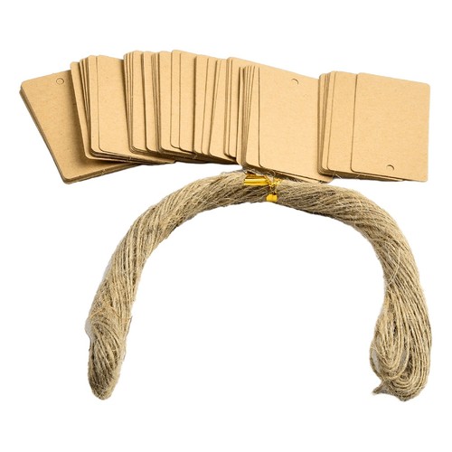 Multipurpose Brown Kraft Paper Tags 1 2x1 9 Inch Pack of 100 Hang Tags ...