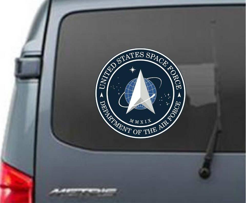 2 X UNITED STATES SPACE FORCE DECAL'S 1 X 4" and 1 X 2" LAMINATED | eBay