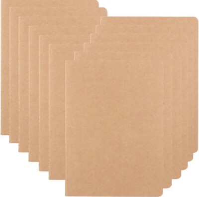 Large Blank Notebook Journals Bulk with Thick Plain Paper, 60 Pages, 8 ...