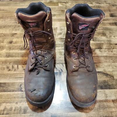 Red Wing Men’s 4422 Steel Toe 9-Inch Leather Boots 2413-18 Vibram Sz 11 ...