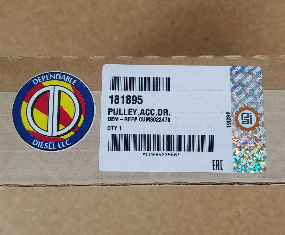 Accessory Drive Pulley for Cummins 855 & N14. PAI # 181895 Ref ...