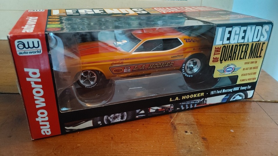 Auto World Legends 1971 Ford Mustang NHRA Funny Car Diecast Scale 1:18 ...