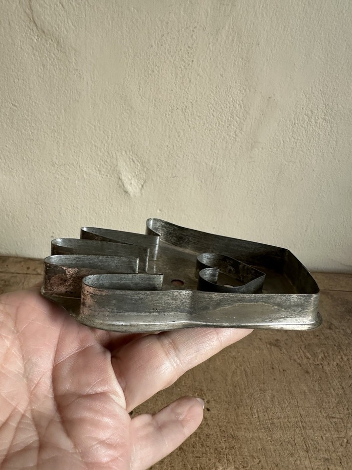 Tinsmith Made Tin Flat Back Heart In Hand Cookie Cutter Large Size | eBay