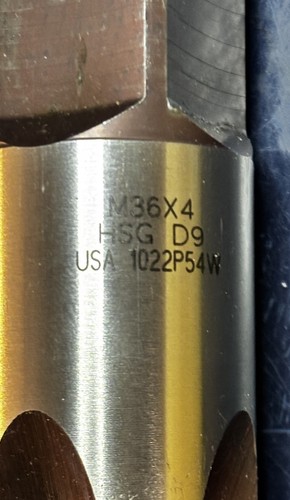 RAPIDKUT M36 X 4.00 PLUG TAP D9 4FL HSG HS HSS USA M36x4 EP6027833 | eBay
