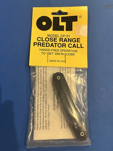 Vintage NOS New P.S. PS Olt Model CP-21 Close Range Predator Call ...