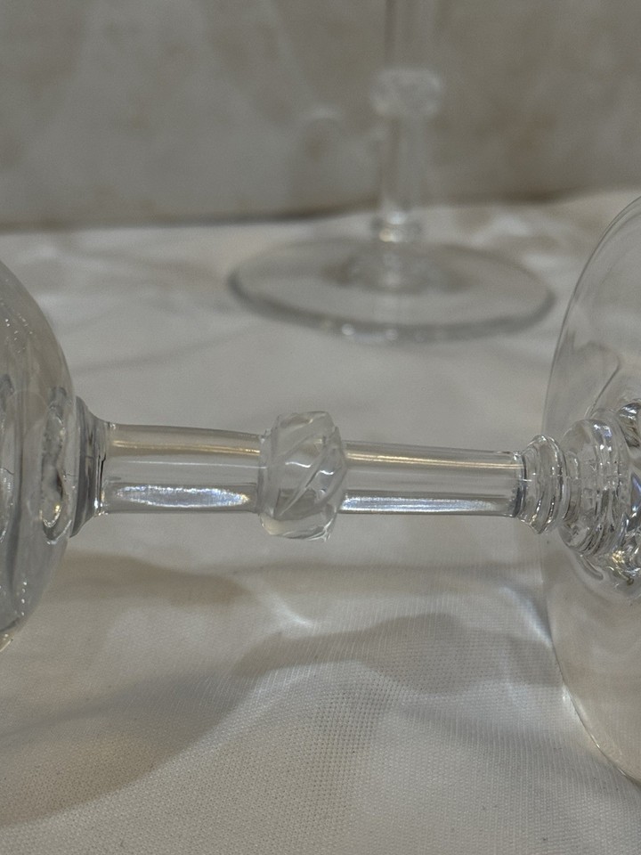 Lalique Crystal (Set of Six) Stem Wear Beaugency Wine Glasses | eBay