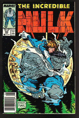 INCREDIBLE HULK #344 NEWSSTAND VF/NM MARVEL 1988 | McFarlane WE COMBINE ...