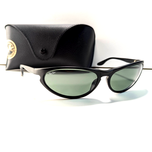 VINTAGE RAY BAN B&L BLACK G15 UV SPORT WRAP SUNGLASSES EYEWEAR CLASSIC ...