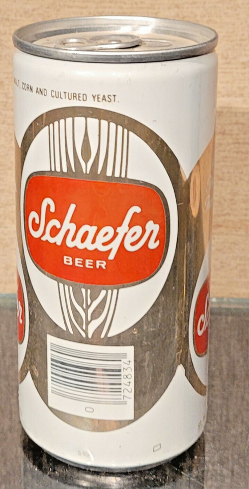 1983 LIGHT GOLD SCHAEFER STAY TAB BEER CAN STROHS 7 CITY TALL 12 Ounce ...