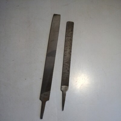 2 Files NICHOLSON curved flat standard 10" long & OBERG SWEDEN 12" long ...